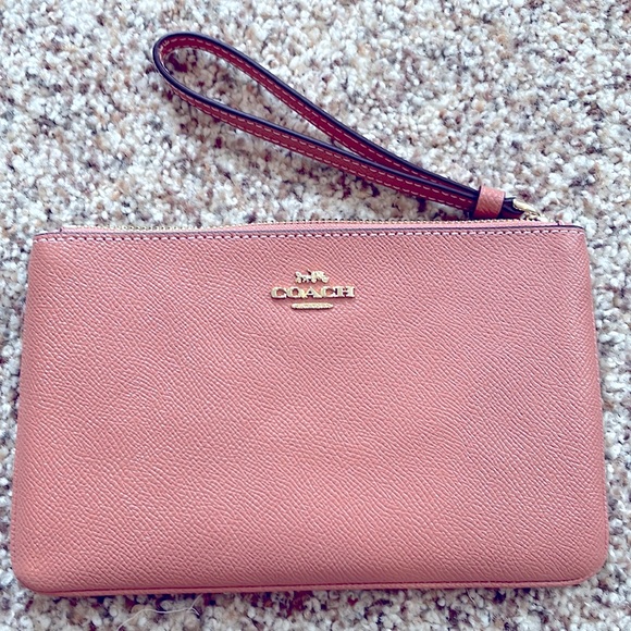 Coach | Bags | New Coach Leather Wristlet | Poshmark